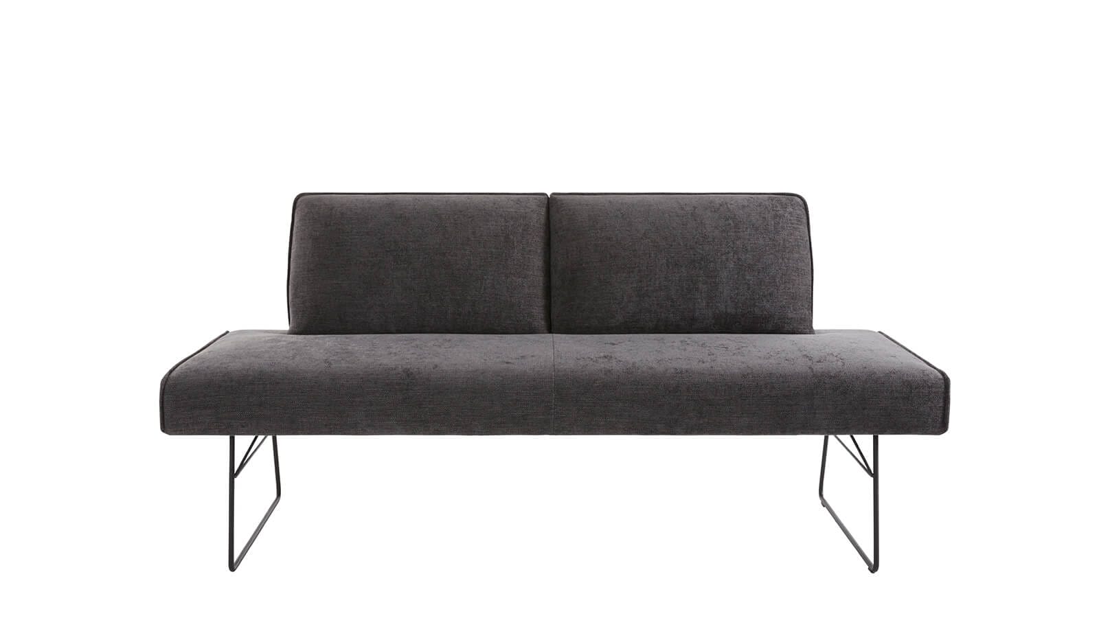 Polsterbank Elda – Stilvoller Komfort | Anthrazit | Cognac