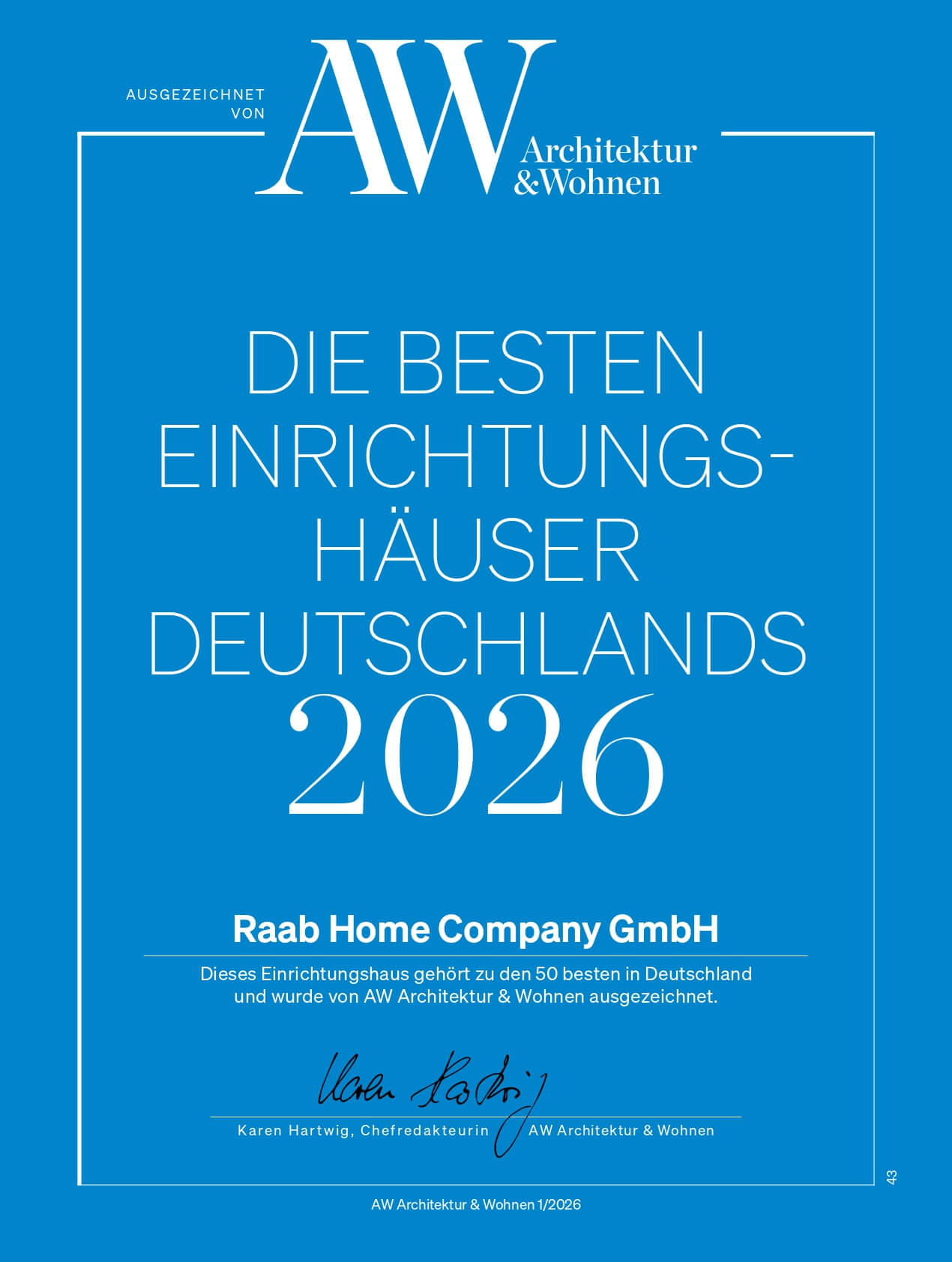 Raab Homecompany - eines der 50 besten Möbelhäuser Deutschlands 2026 ...